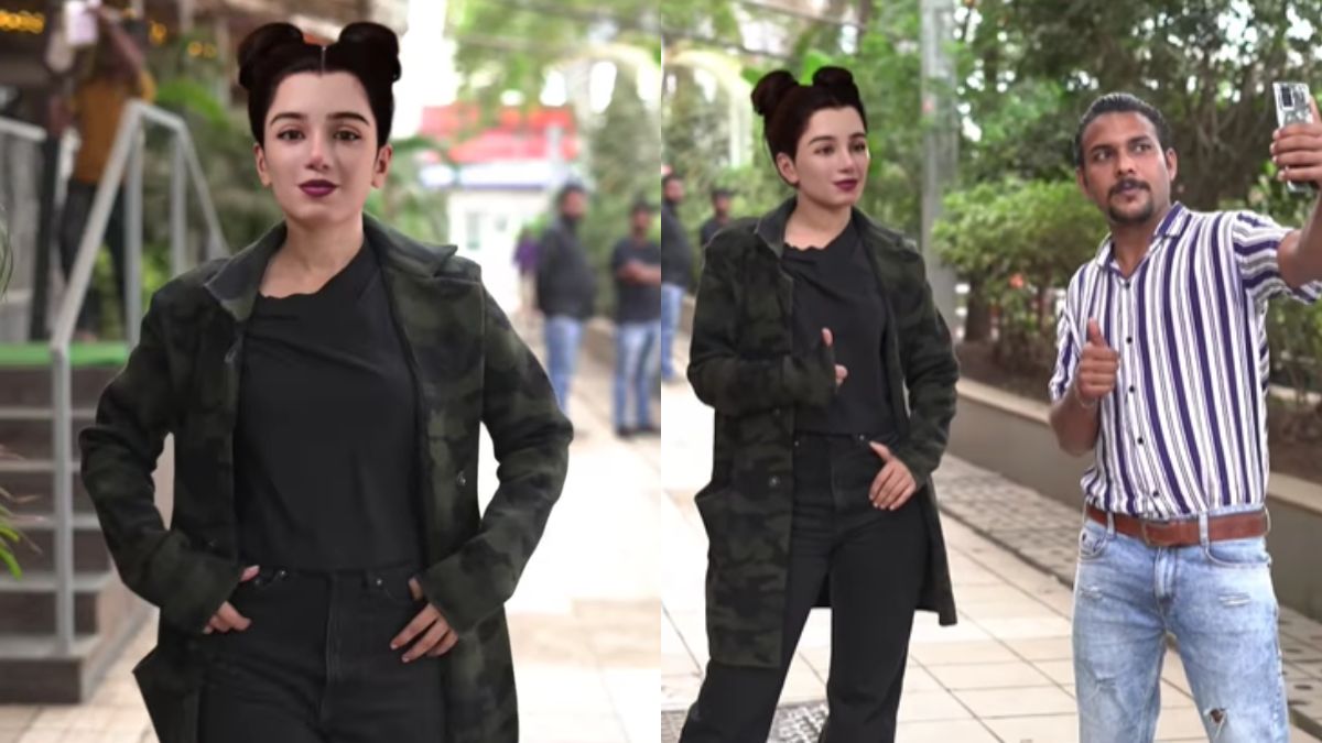 Naina Virtual Avatar From Jhansi Goes Super Friendly With Paparazzi In Mumbai Greets Fans